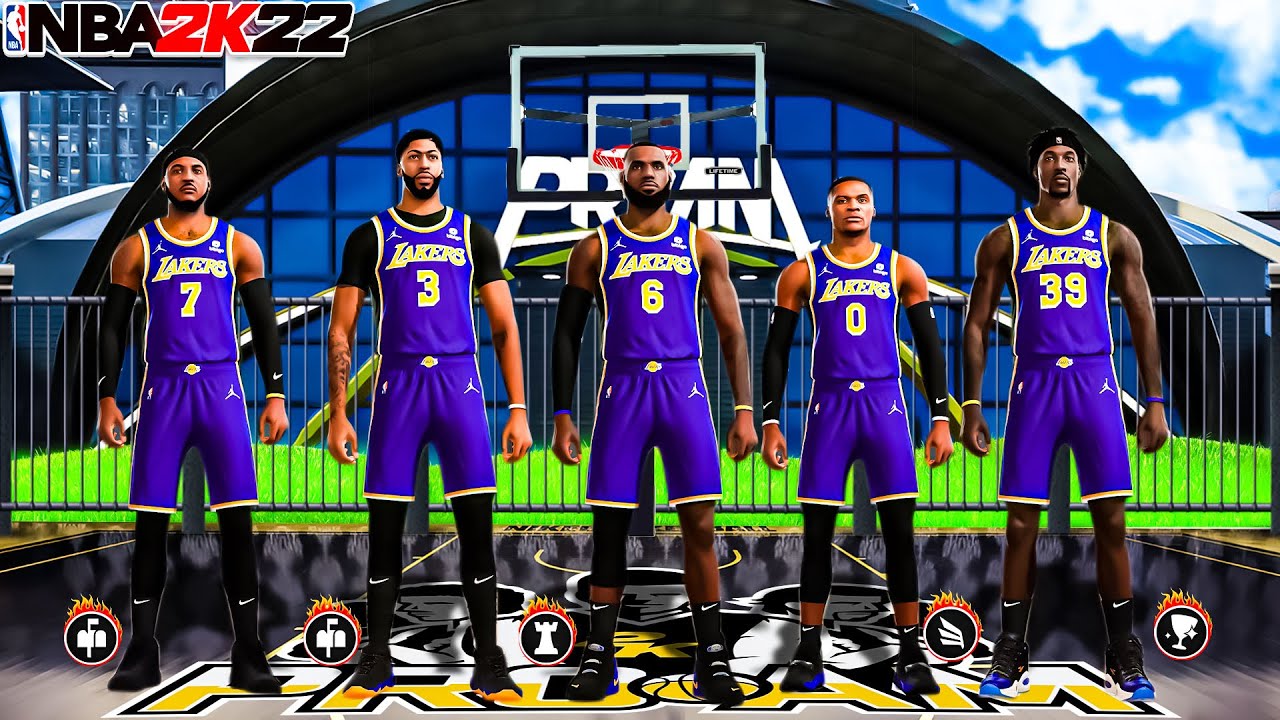 THE LOS ANGELES LAKERS IN COMP PRO-AM ON NBA 2K22 - YouTube