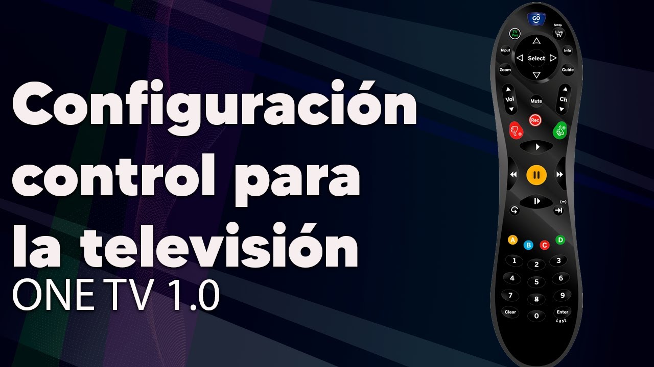 Configuracion de control para ONE TV 1.0 - YouTube