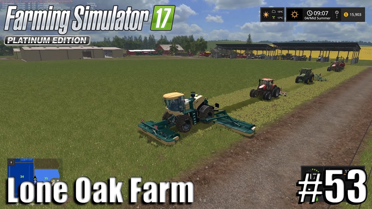 HAY BALES | Lone Oak Farm | Timelapse # 53 | Farming Simulator 17 - YouTube