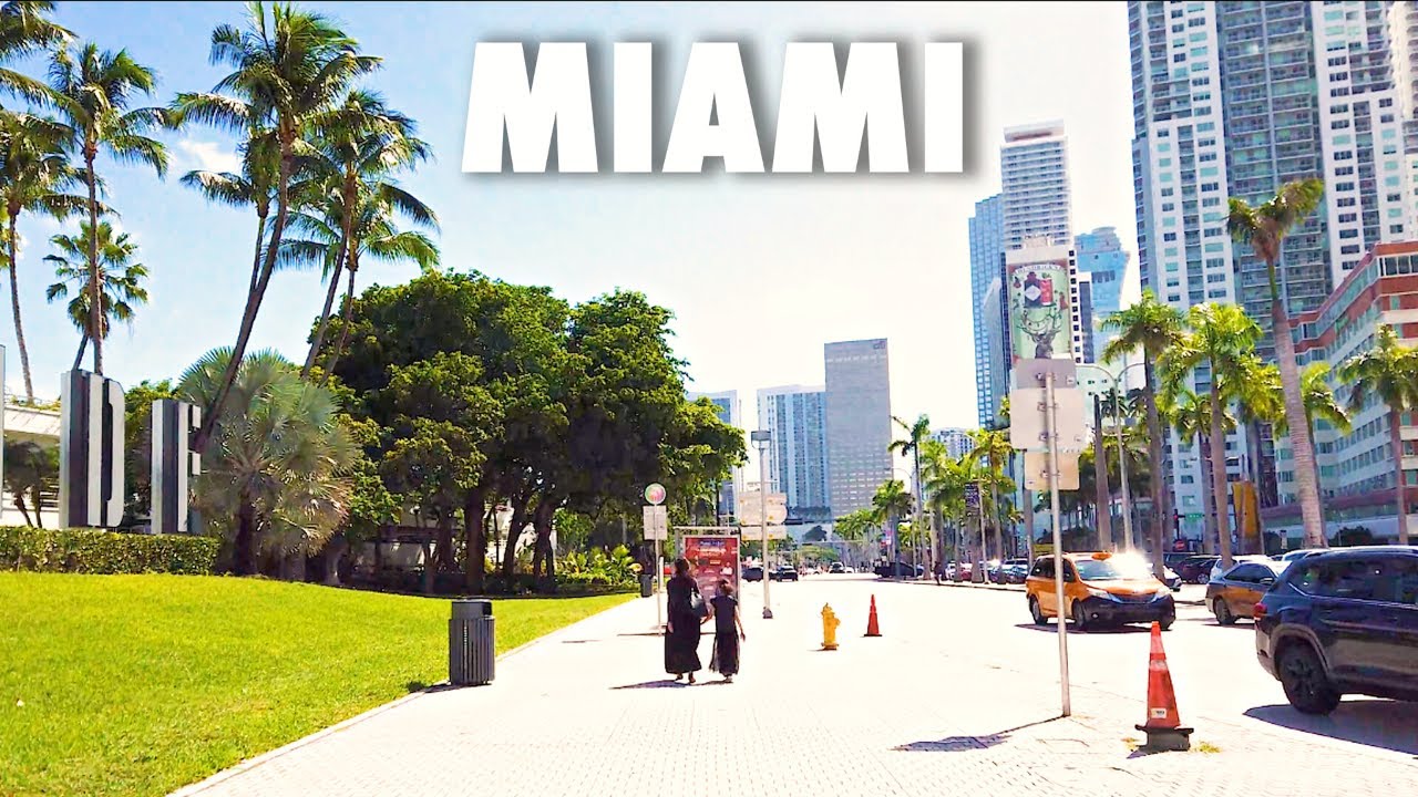 Downtown Miami Walking Tour in 2023 | Miami, Florida 4k - YouTube
