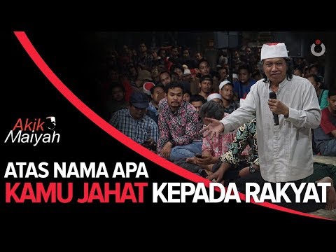 Cak Nun: Atas Nama Apa Kamu Jahat Kepada Rakyat