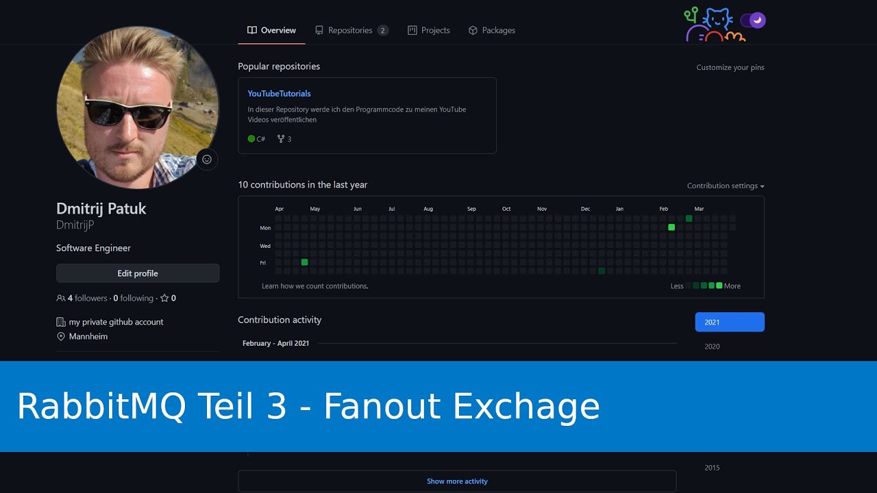 RabbitMQ Teil 3 - Fanout Exchange - YouTube