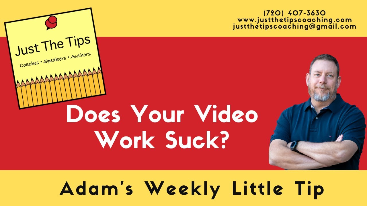 Does Your Video Work Suck? - YouTube