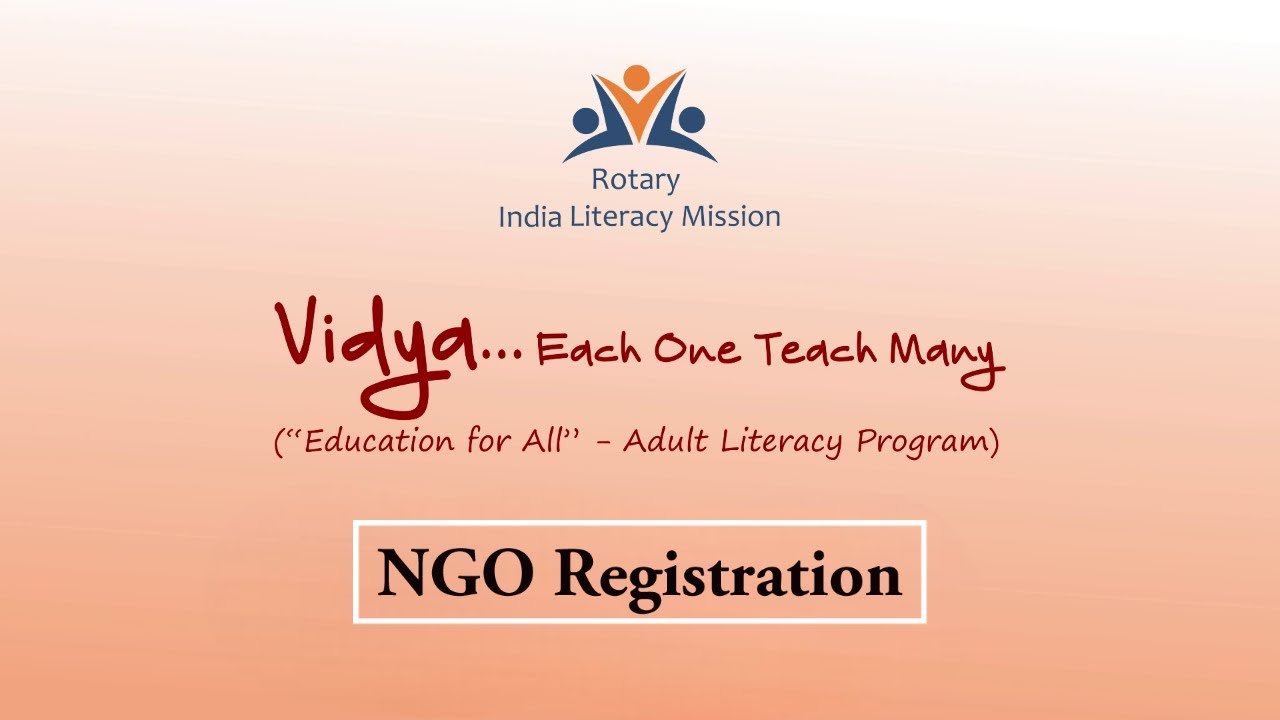 VIDYA: NGO Centre Registration with Co ordinator - YouTube