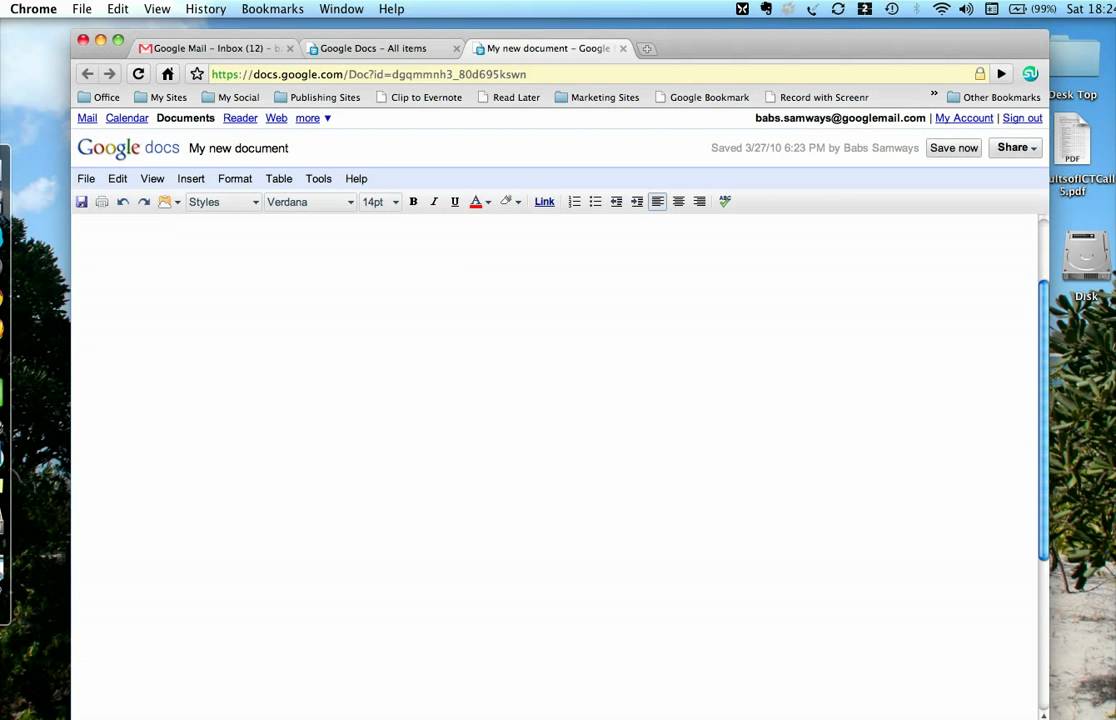Google Docs Demo 1 - YouTube