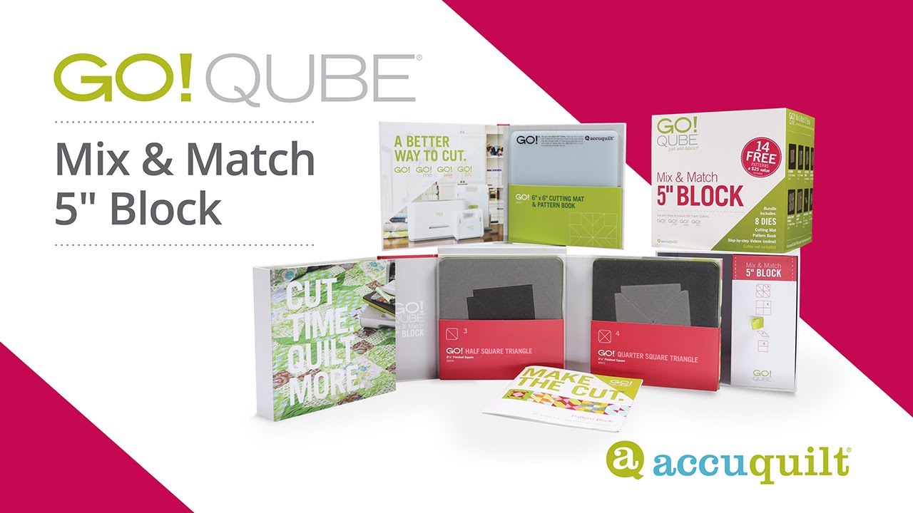 Quickly Cut Geometric Shapes Using the GO! Qube Mix & Match 5” Block ...