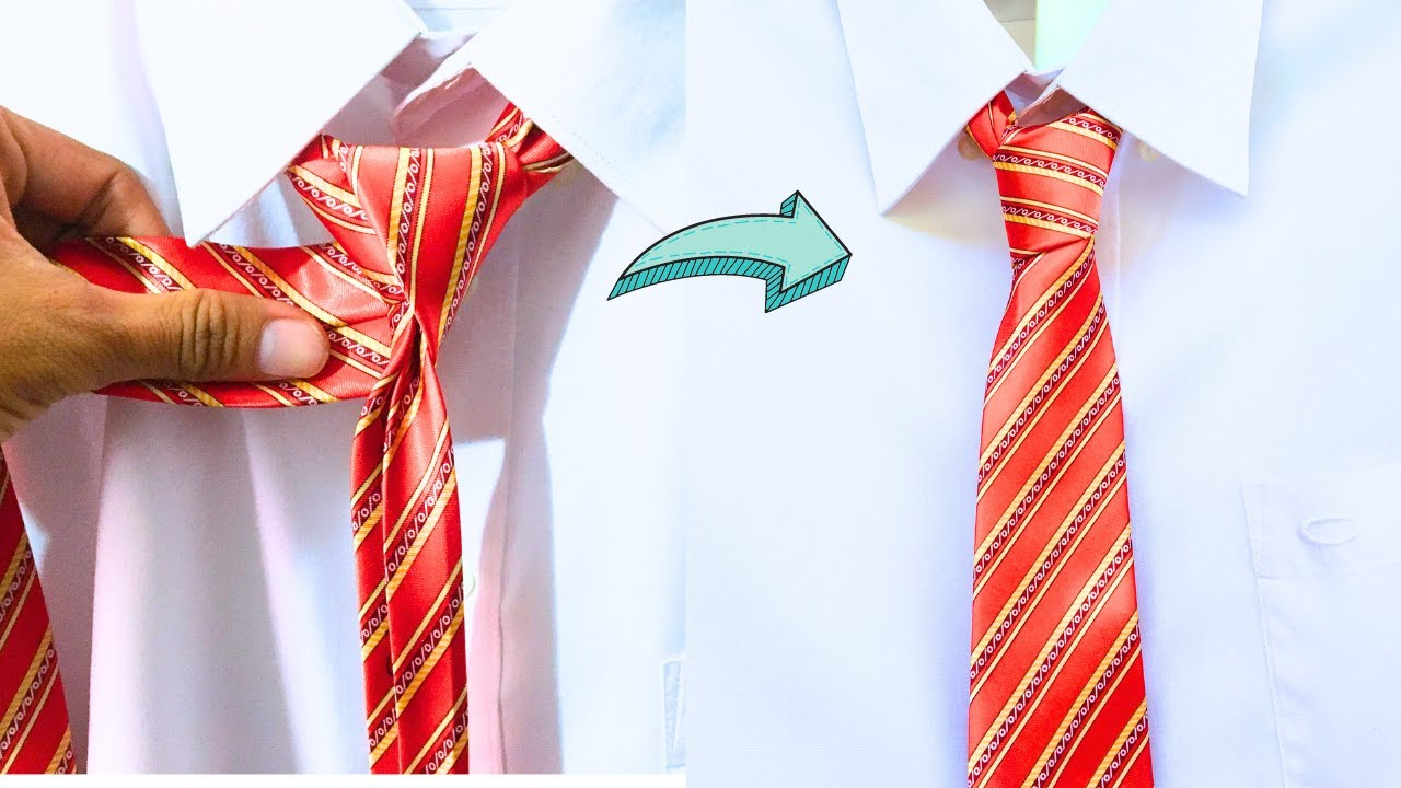 Learning How to Wear Your High School Tie Easily and Neatly - YouTube