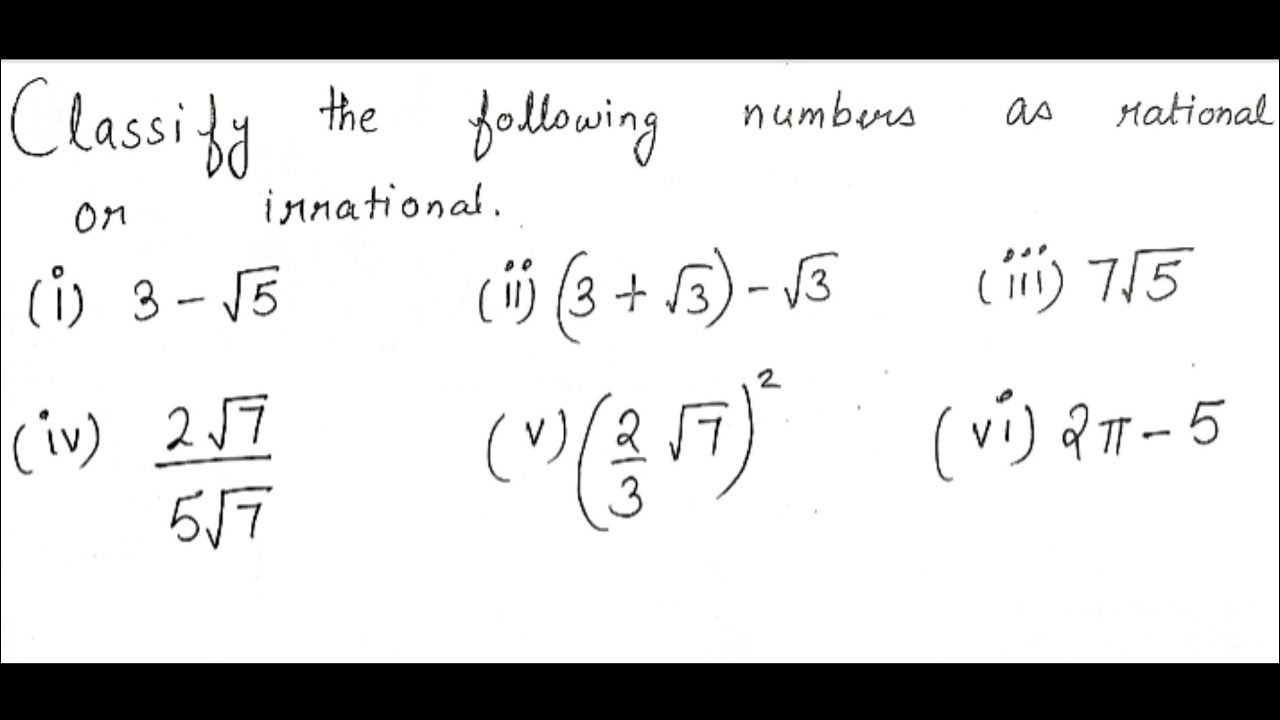 irrational or rational number?? | class 9 number system ncert exercise ...