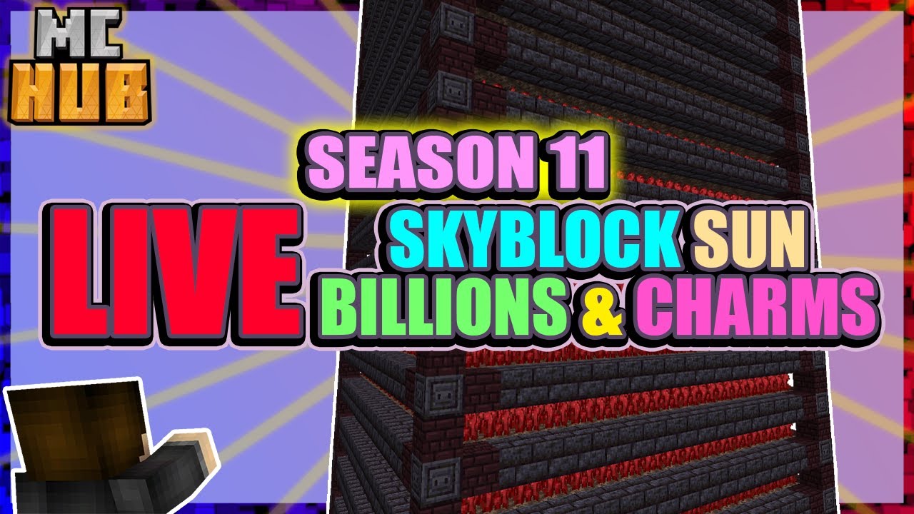 LIVE Making Billions with the Tower of Power made of farms on Skyblock Sun (Season 11)! - MCHUB ...