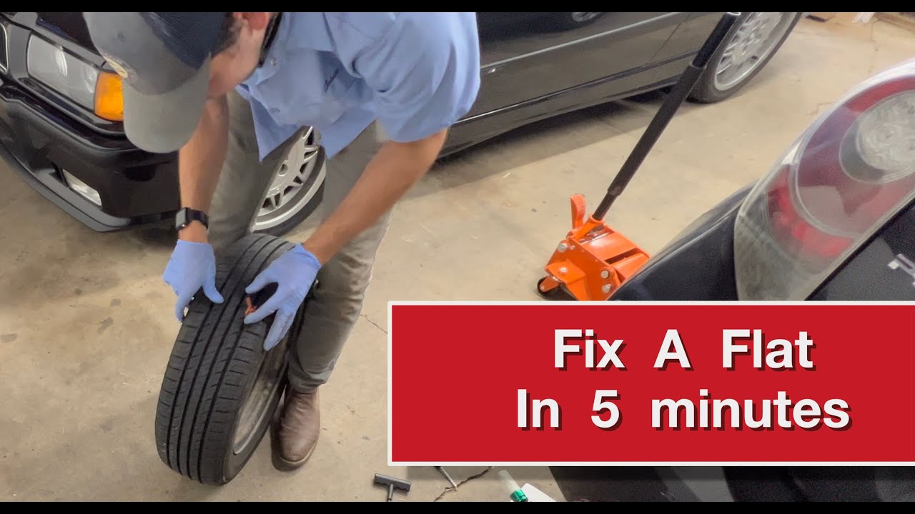 How to Fix a Flat Tire with a Plug (Step-by-Step DIY Repair) - YouTube