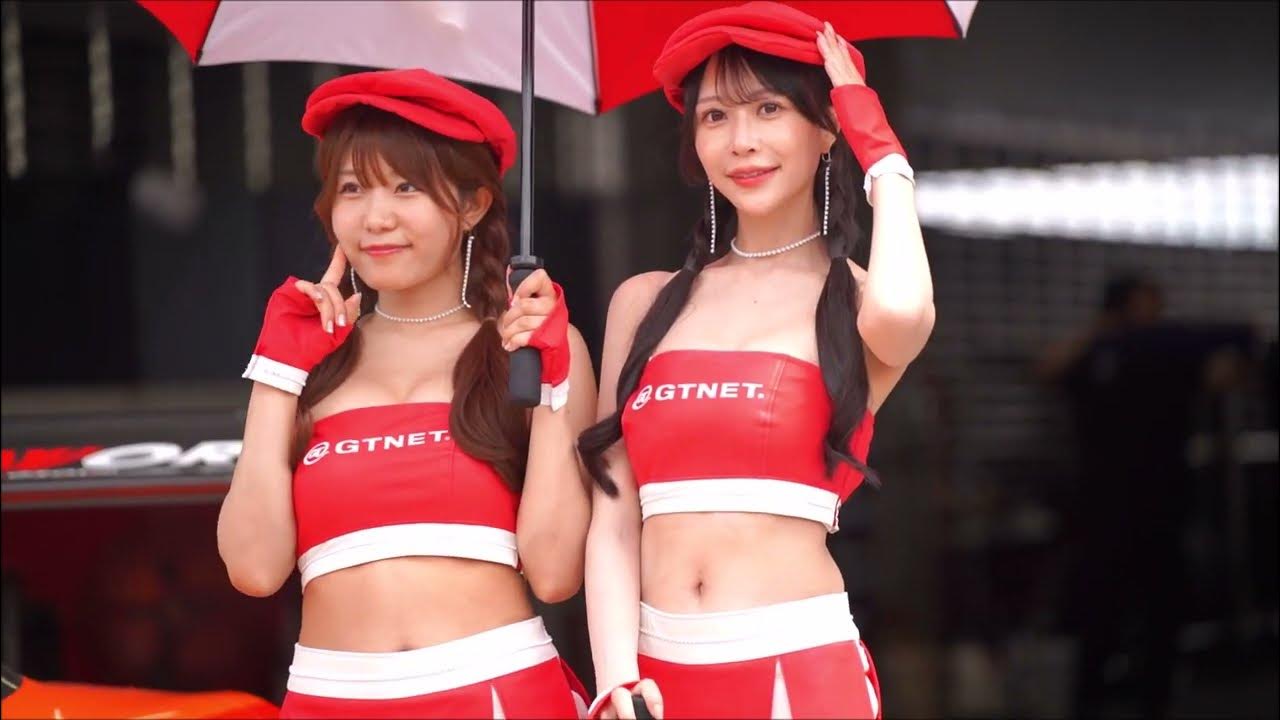 GTアジア ピットウォークの美人レースクイーンさん達 2025GT World Challenge Asia 富士 Race Queen - YouTube