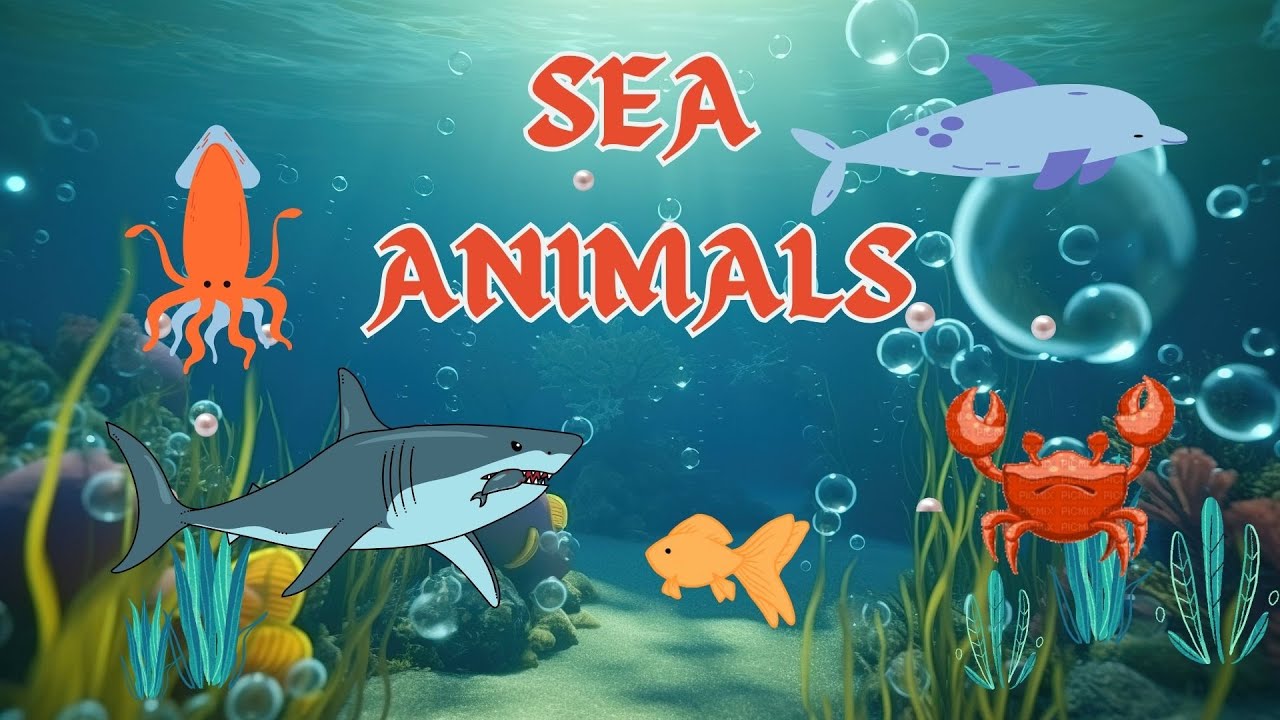 The Ocean Dance! | Down In The Deep Blue Sea | Sea animals song for ...
