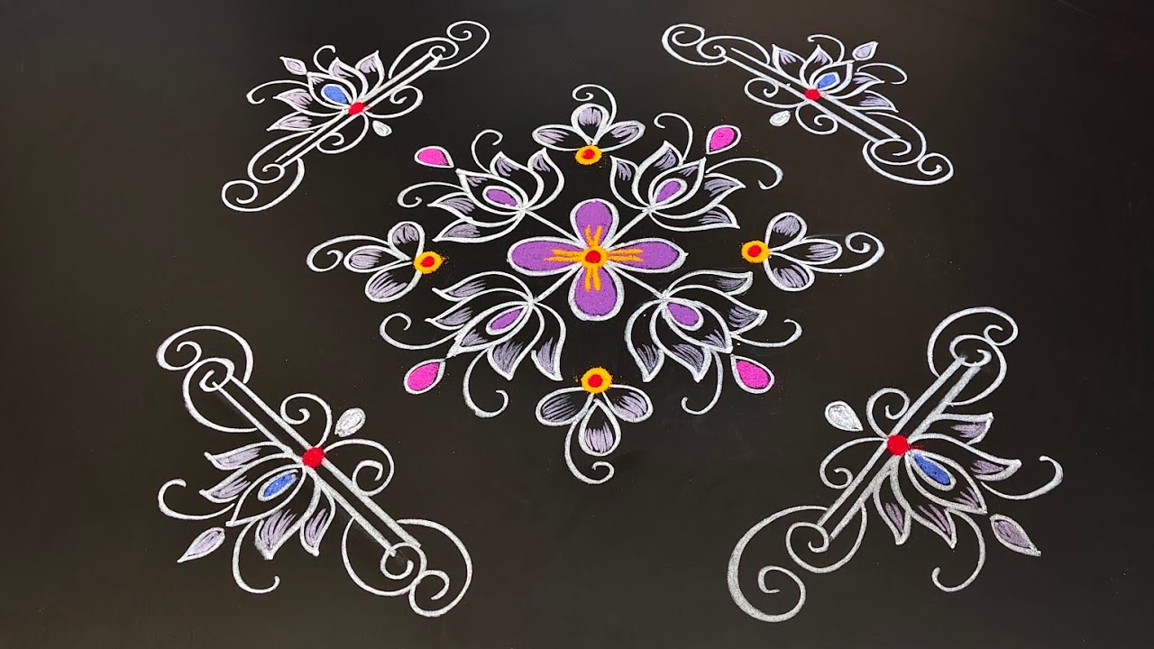 sankranthi muggulu | sanivaram muggulu | daily muggulu | pongal pot ...