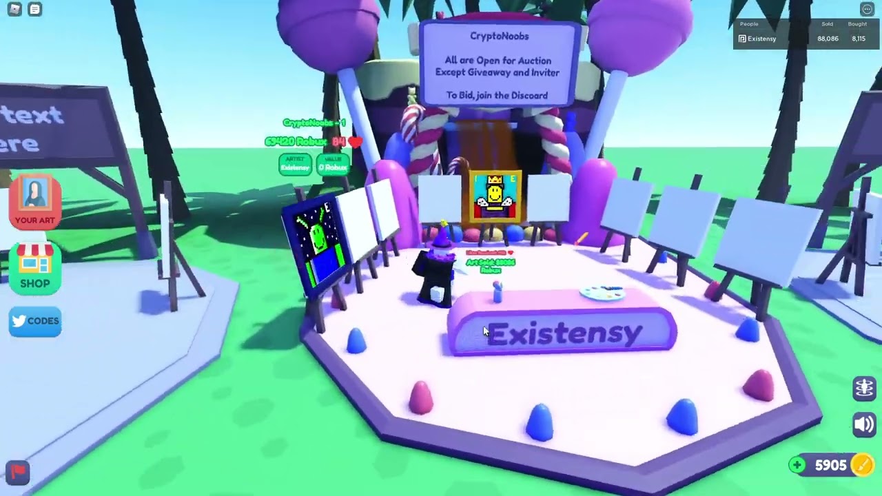 Candyland Booth in Starving Artists (10 Hours of Playtime) - YouTube