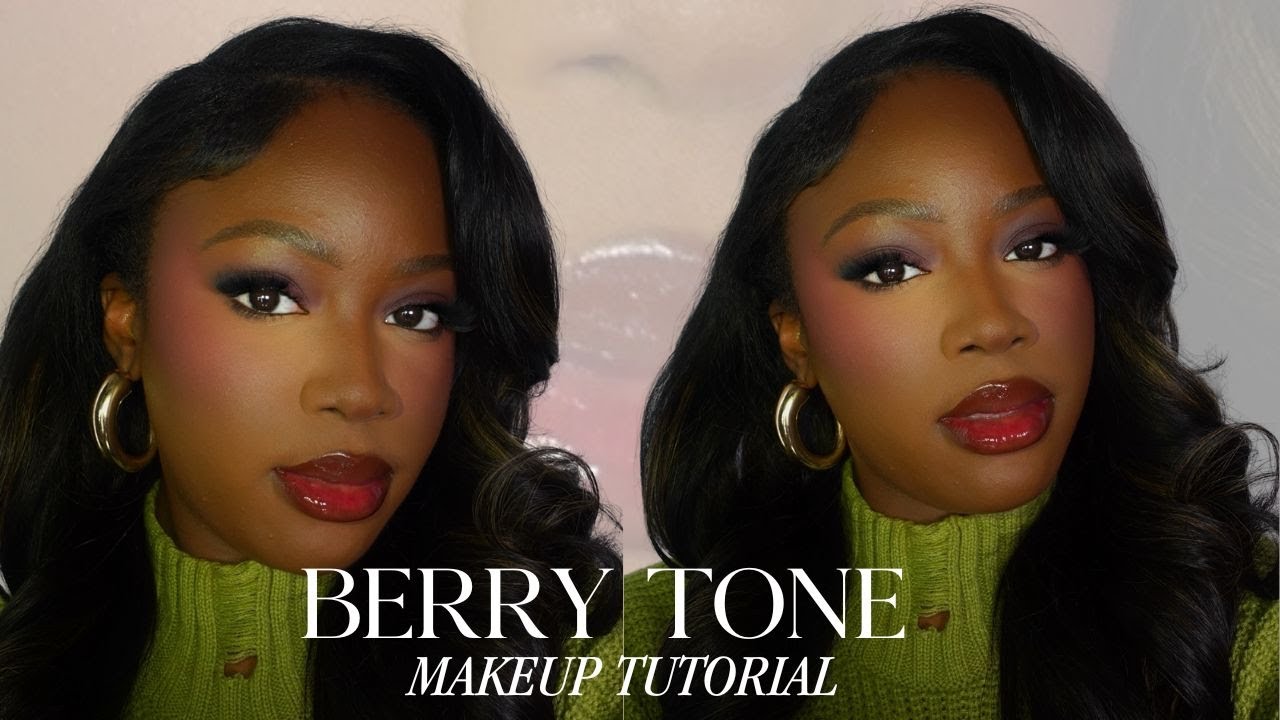 Berry-Toned Makeup Tutorial for Dark Skin ♡ Makeup to Compliment Deep ...