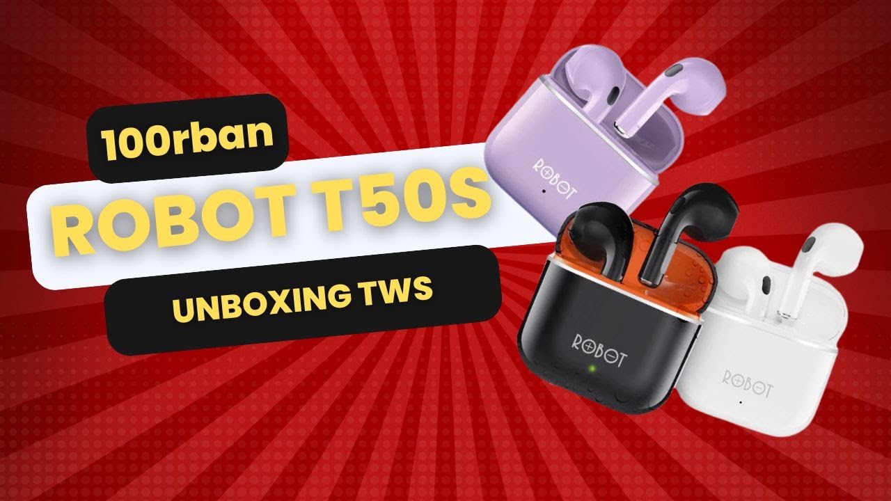 Review Unboxing Tws Robot T50s Waterproof - YouTube