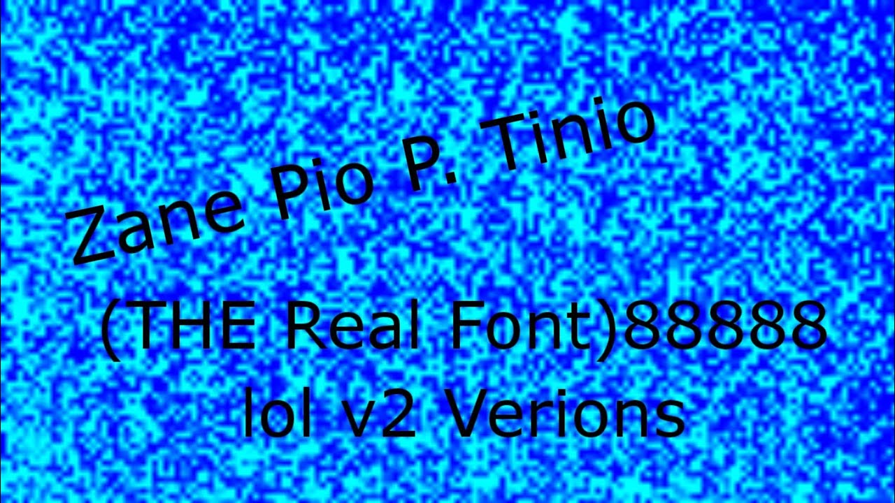 (THE Real Font)88888 lol v2 Verions - YouTube