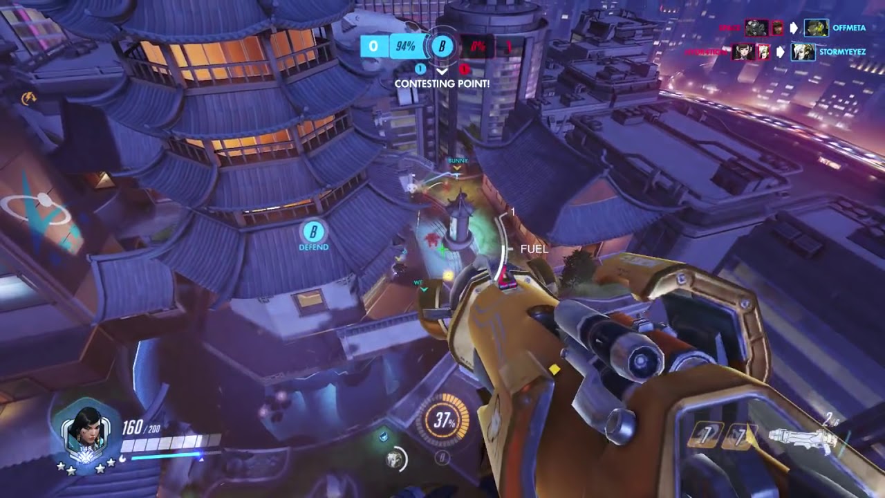 OW ShaDowBurn Playing Genji, Pharah on Lijiang Tower - YouTube