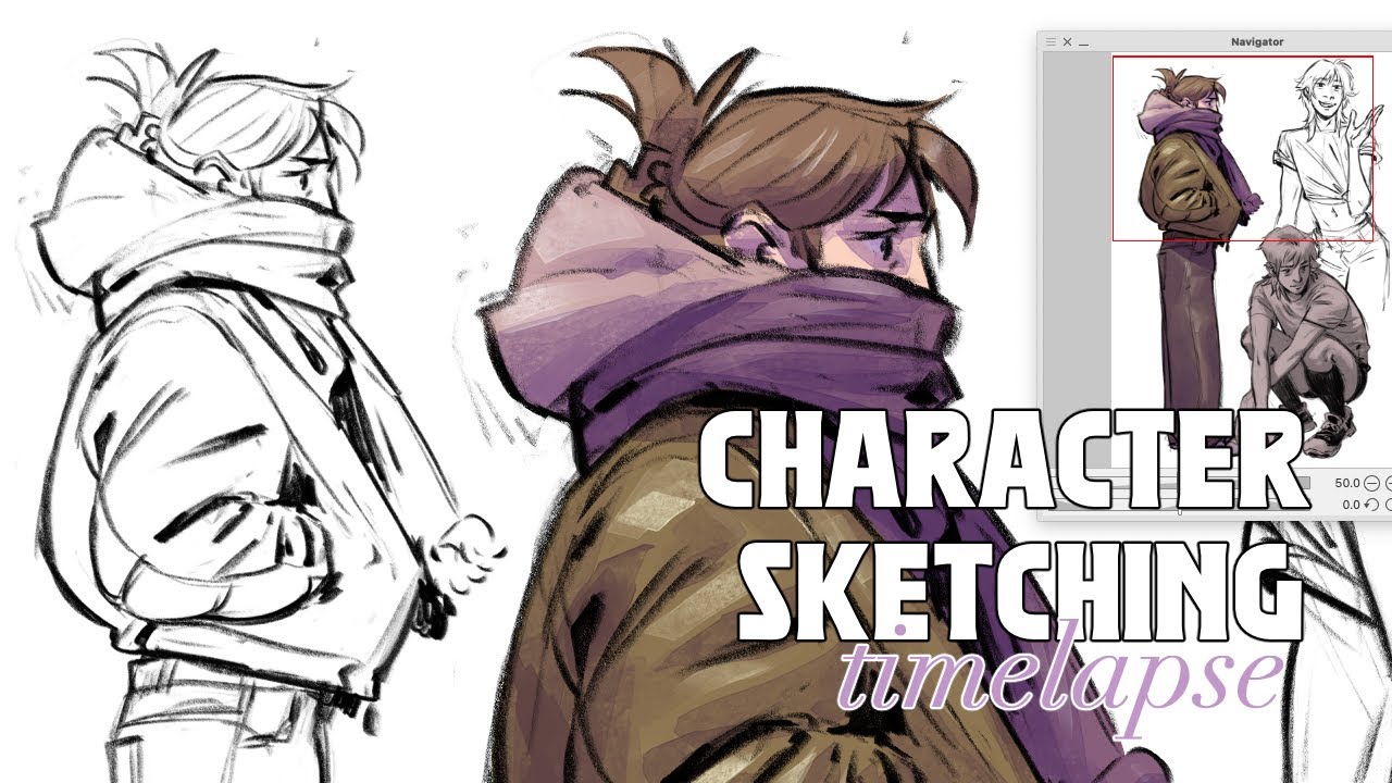 Character Sketching (Timelapse) - YouTube