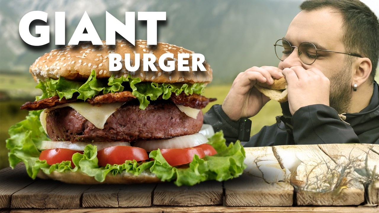 Made a Giant 2.5 Kg Hamburger! | Epic Burger Cooking🍔🔥 - YouTube
