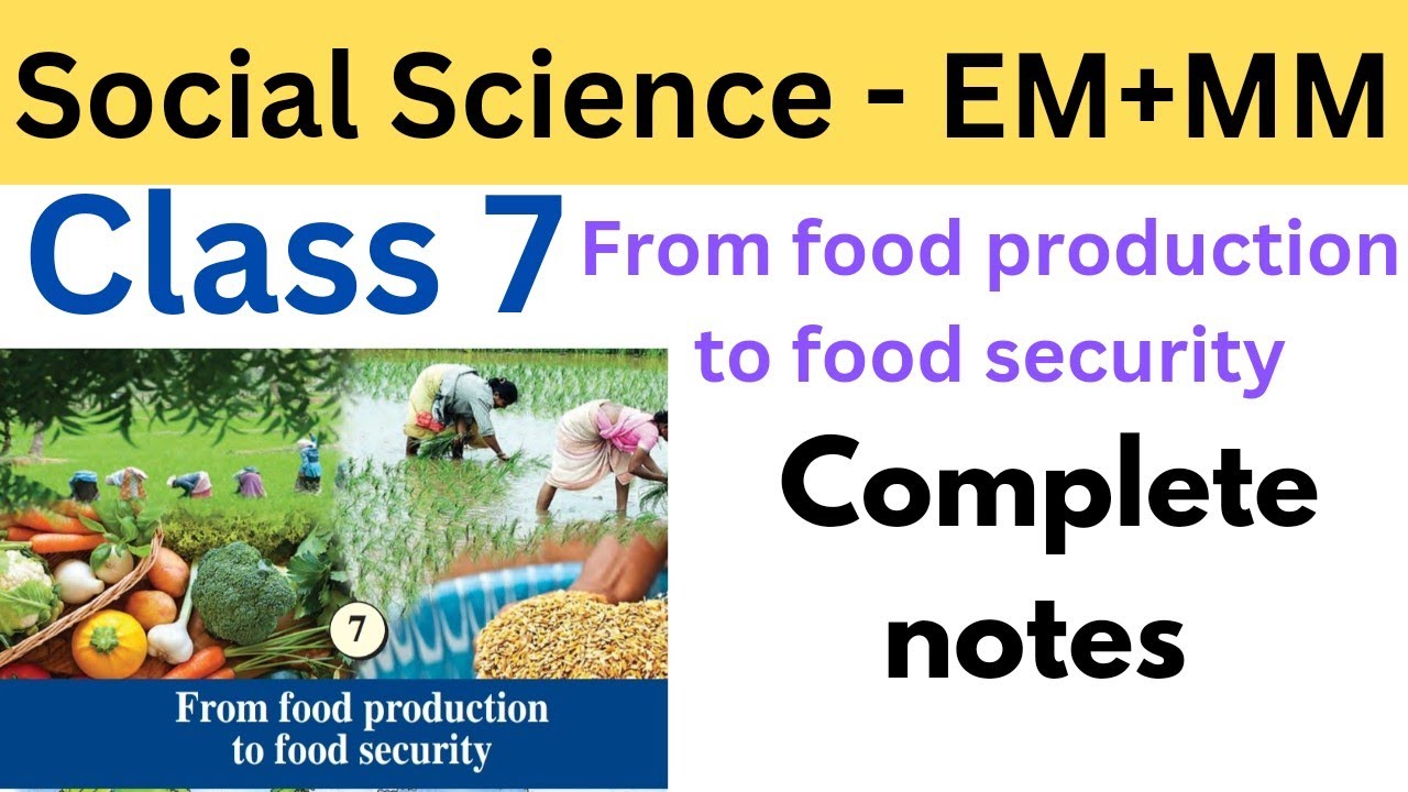 class 7 social science MM+EM Chapter 7 From food production to food ...