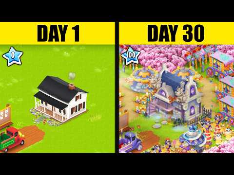 I played Hay Day for 30 days to get LEVEL 100
