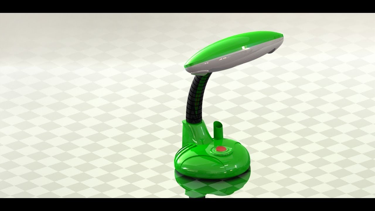Table Lamp Designed in solidworks - YouTube