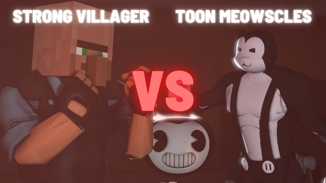 Toon Meowscles vs Strong Villager (SFM Animation) - YouTube