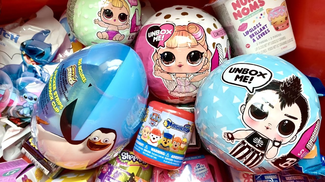Unboxing NEW Blind Bags! HUGE Unboxing NO Talking Video - YouTube