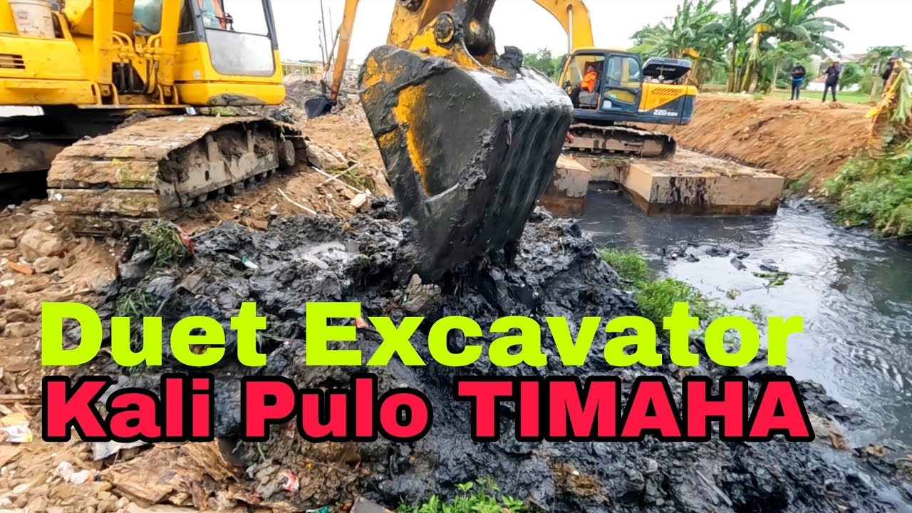 langsung isi lumpur eks bangunan liar pulo timaha, agar tidak di bangun ...