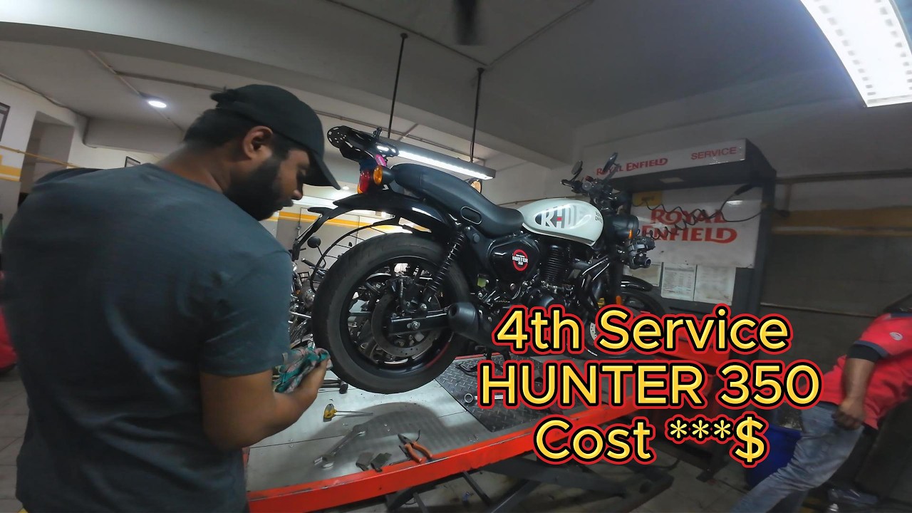 Hunter 350 4th Service Done | Full Service Experience & Cost - YouTube