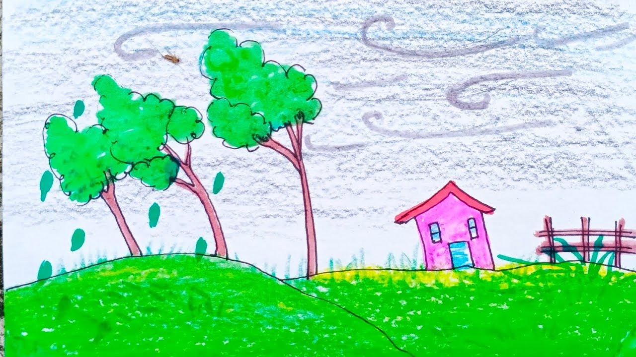 Global Wind Day Drawing || World Wind Day Drawing Easy | Global Wind ...