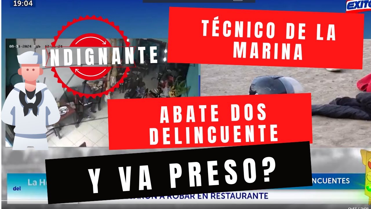 Técnico de la Marina abate dos delincuentes y va PRESO - YouTube