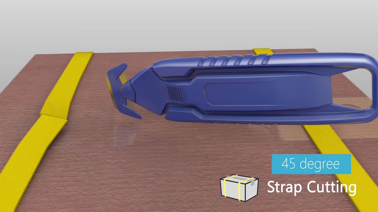 Safety Cutter HD with scraper - YouTube