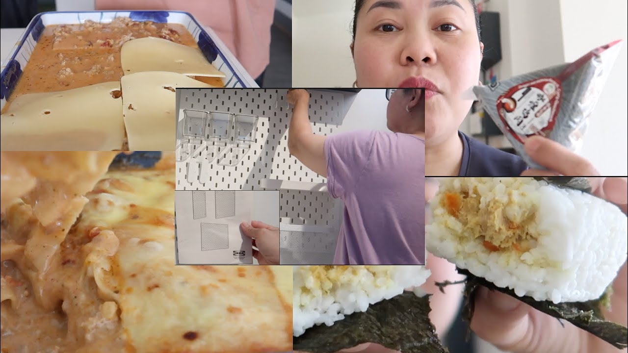 PEGBOARD FROM IKEA |FAIL ANG ONIGIRI |MY VERSION OF LASAGNE - YouTube
