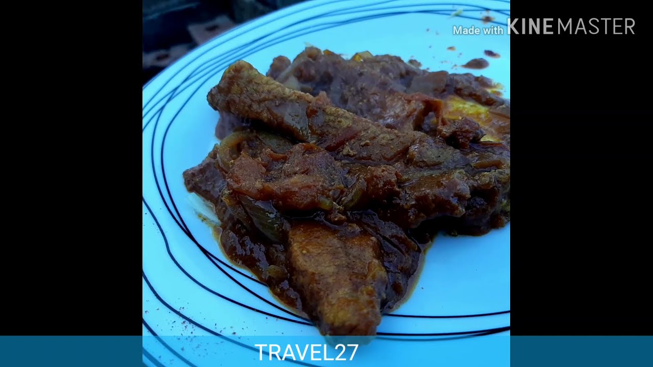 Wood fire Lamp curry cooking - YouTube