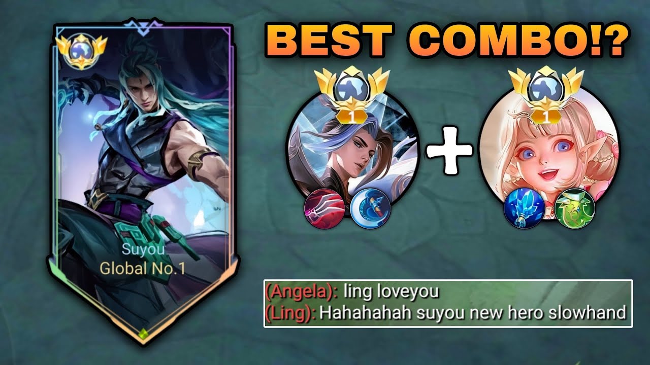 SUYOU VS LING ANGELA BEST HERO COMBO MYTICK!? SUYOU BEST BUILD & EMBLEM ...