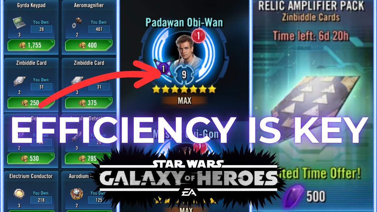 MOST Efficient Way to Farm Relic 6-9 Materials in SWGOH - YouTube