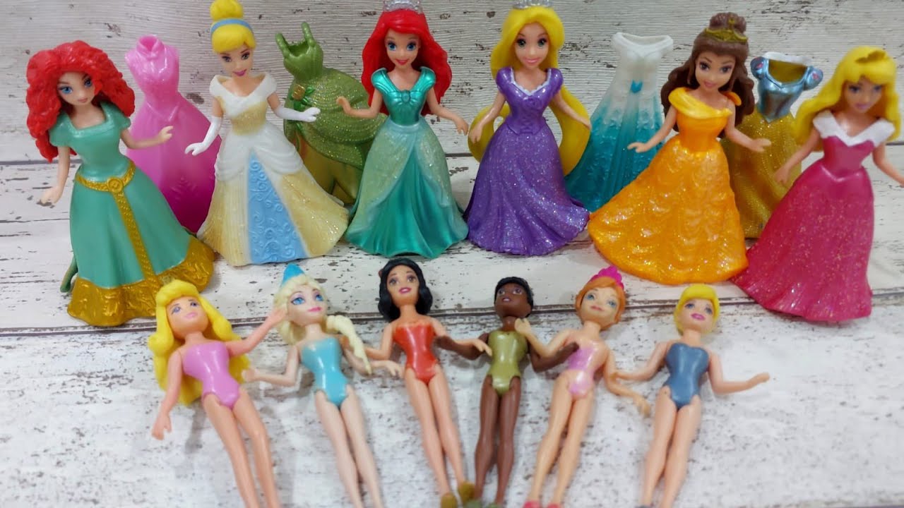 ASMR | Unboxing Mattel Disney Princess Spin & Reveal Surprise Dolls ...