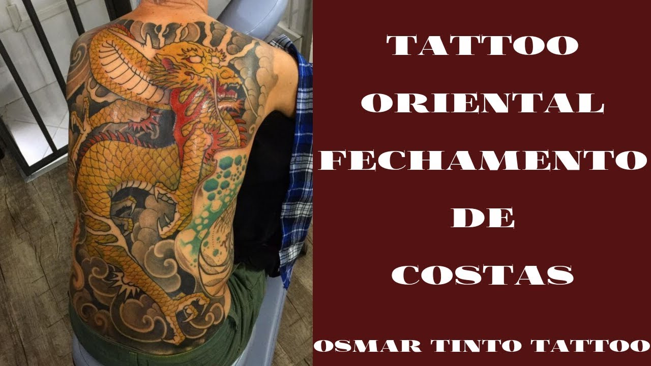 TATTOO ORIENTAL FECHAMENTO DE COSTAS (CANAL OSMAR TINTO TATTO) - YouTube
