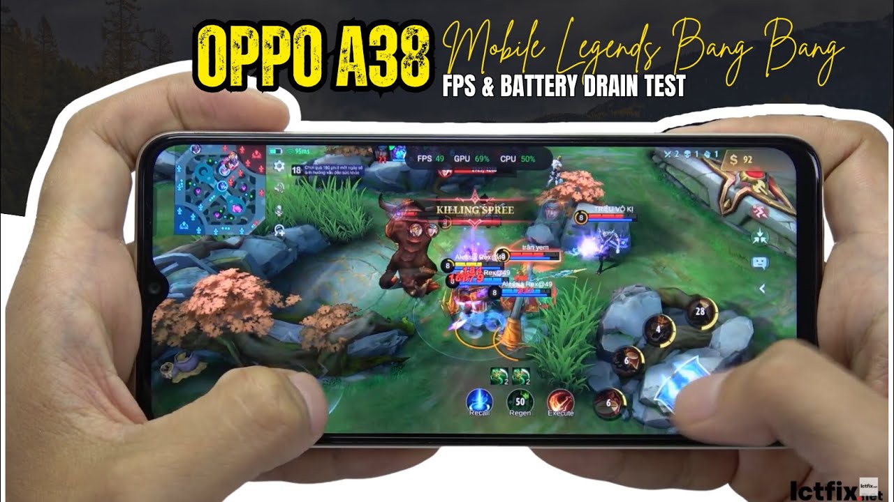 Oppo A38 Mobile Legends Gaming test Mlbb | Helio G85, 4GB RAM - YouTube