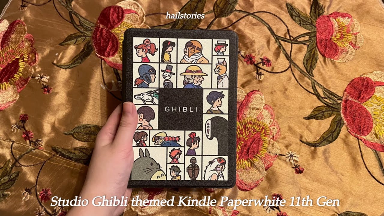 Studio Ghibli themed Kindle Paperwhite 11th Gen in agave green - YouTube