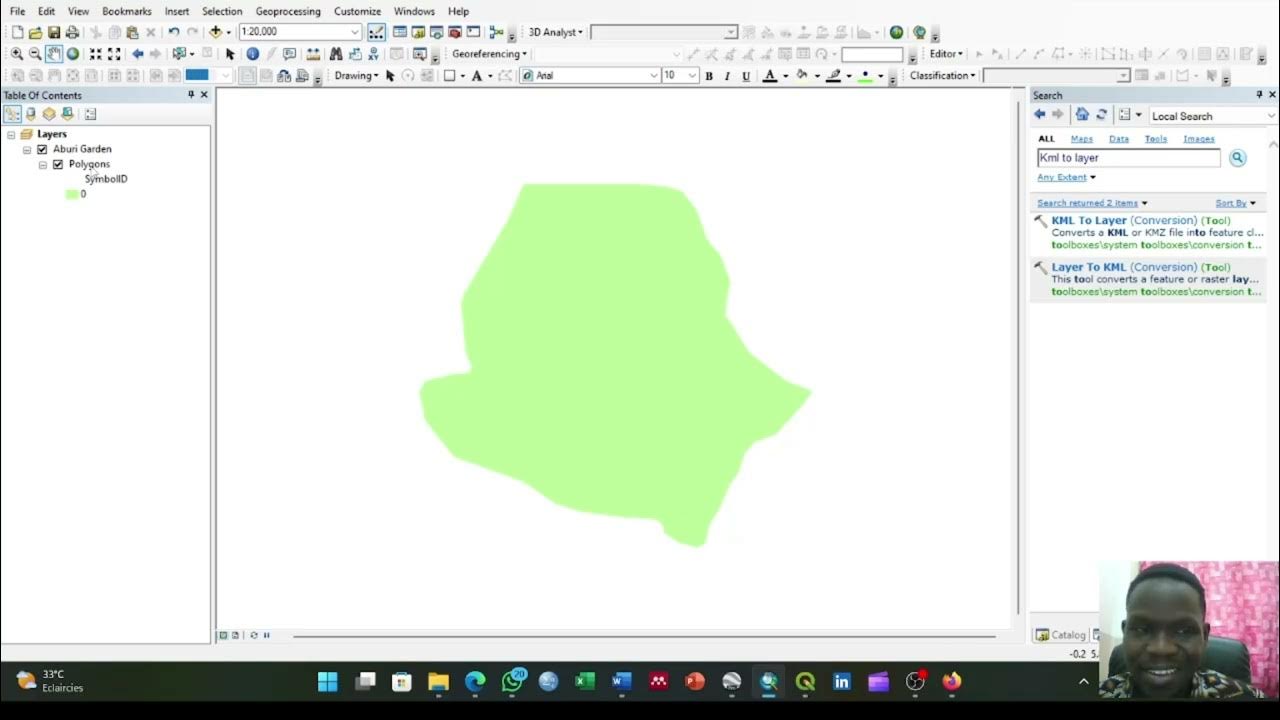 Create Shapefiles in ArcGIS (KML to Layer - YouTube