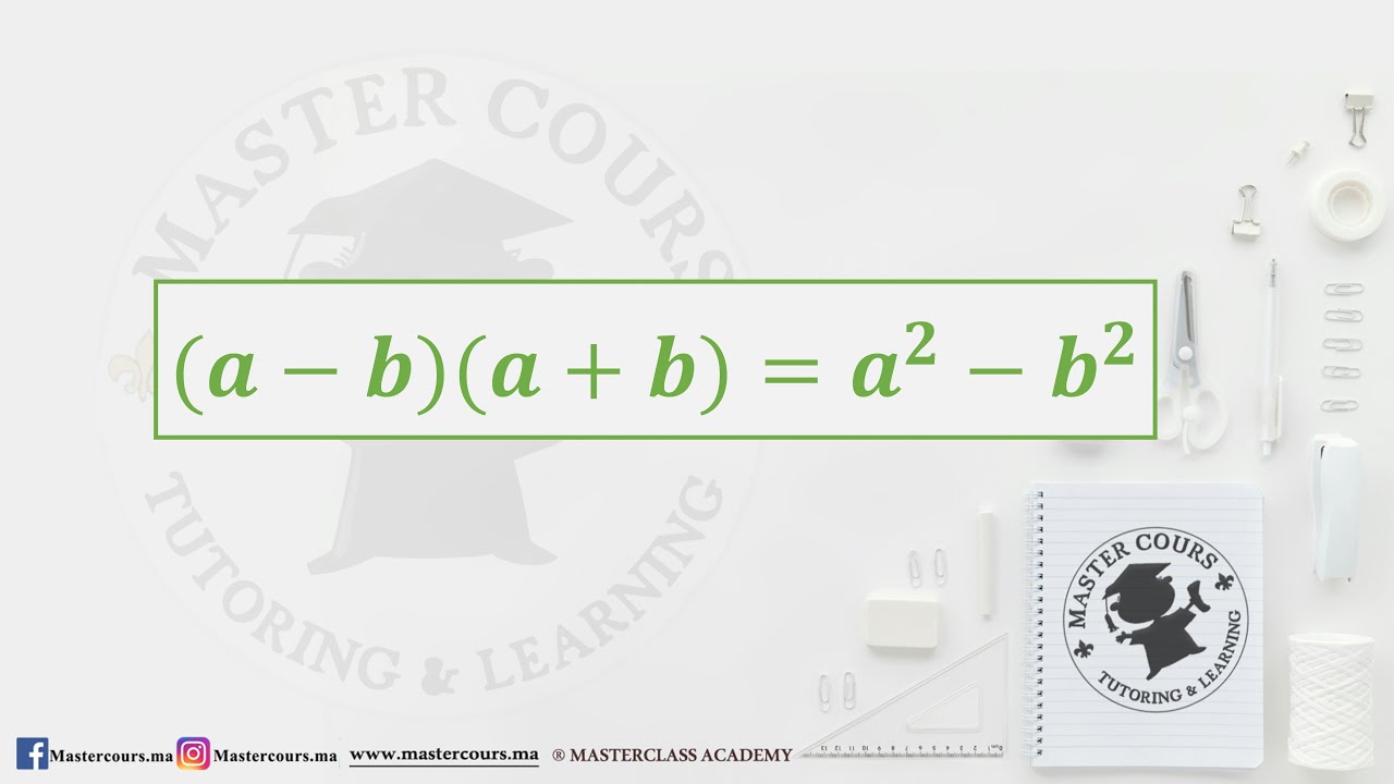 Algebraic Identity: (a-b)(a+b) Explained Simply - YouTube