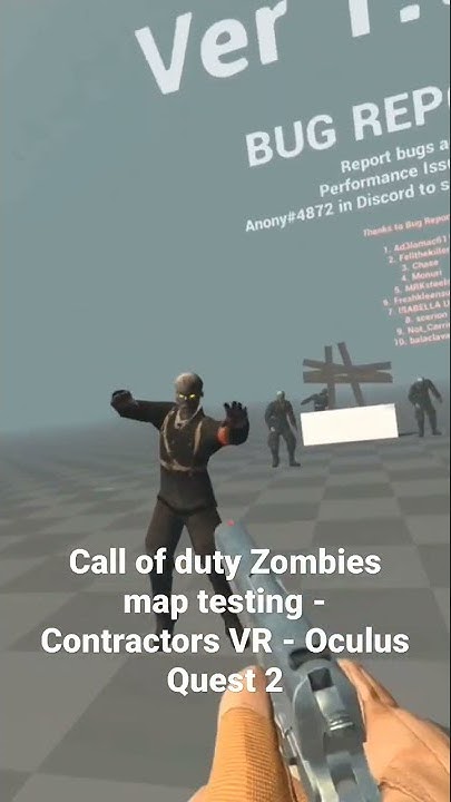 Call Of Duty Zombies Map Testing Contractors Vr Oculus Quest 2 Youtube