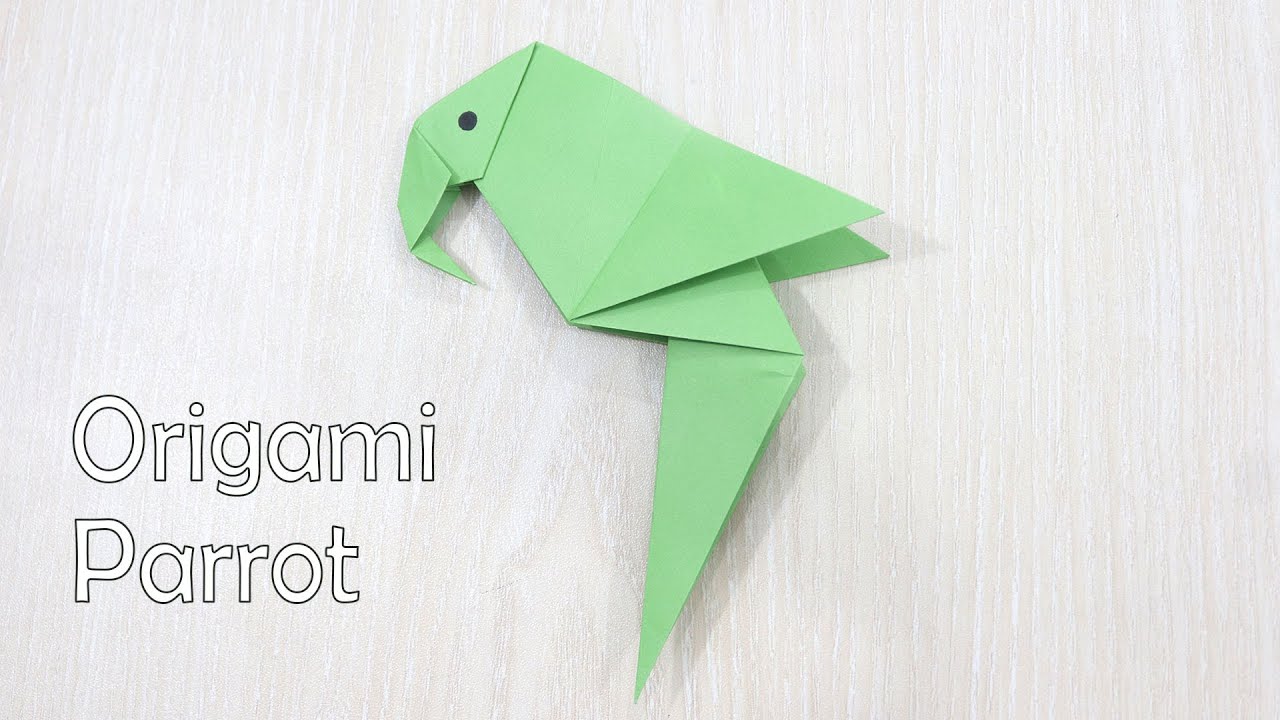 Origami Paper Parrot - Easy Parrot Tutorial - YouTube