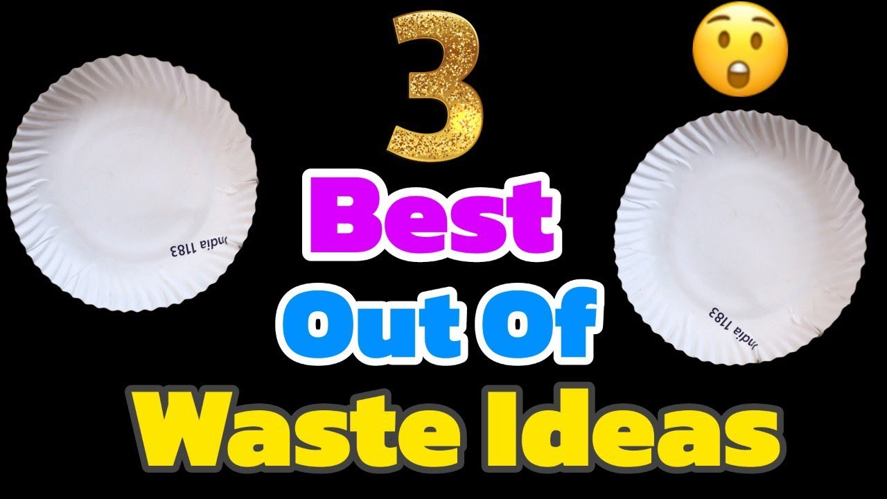 Best out of waste paper plates crafts | Easy paper plate crafts ...
