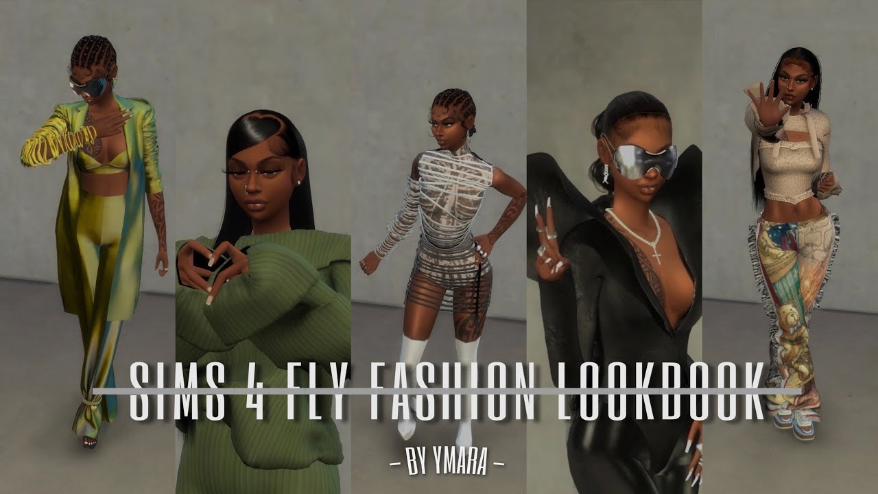 Sims 4 Urban CC Lookbook | lil mix of urban, fly, and high fashion 💁🏾‍♀ ...