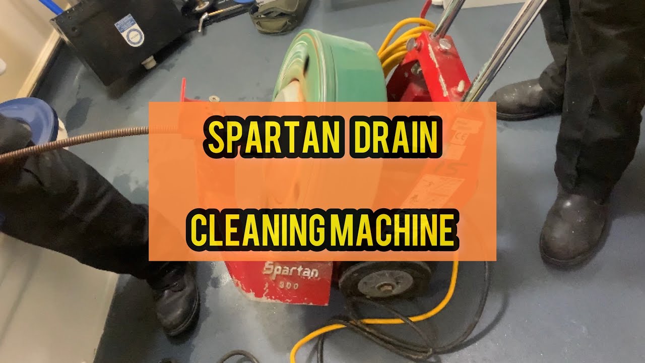 Talking with a drain cleaner engineer while using the Spartan machine ...