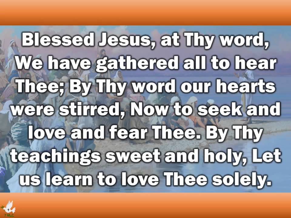 Blessed Jesus at Thy Word - YouTube